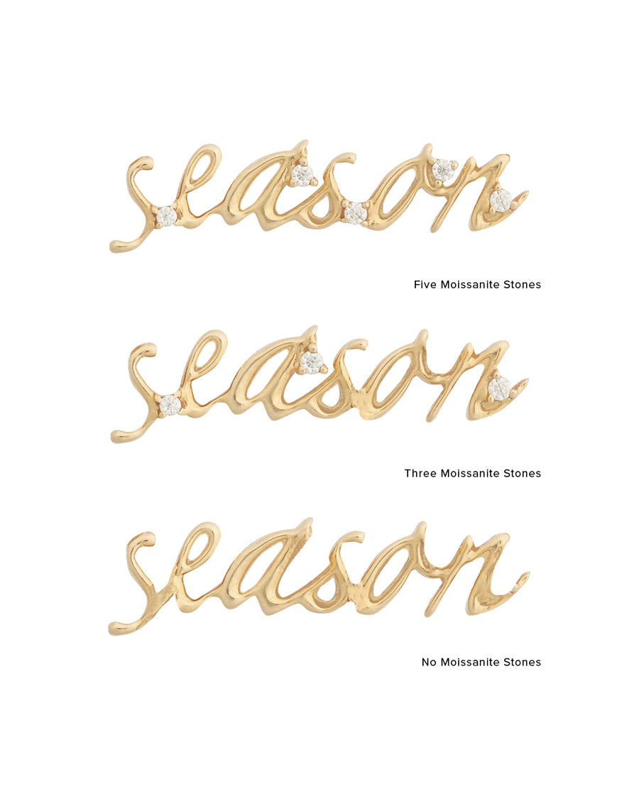 Cursive Personalsied Nameplate Necklace | 9K Solid Gold – YCL